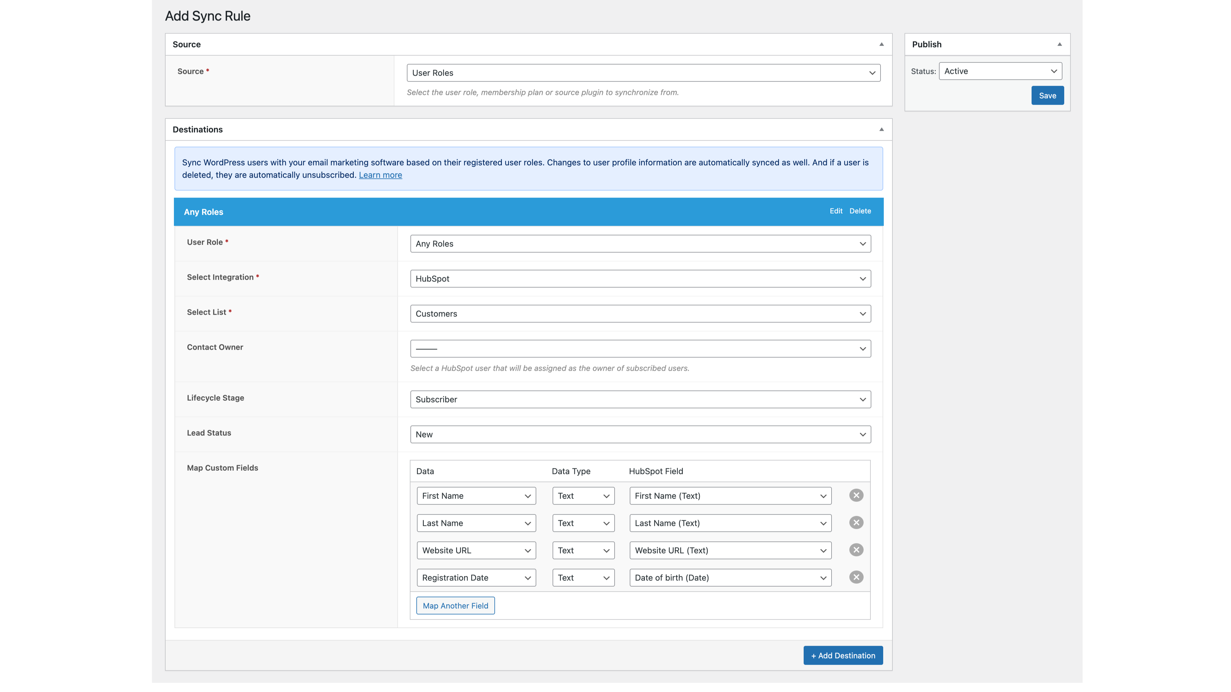 FuseWP HubSpot Integration | Connect Them Today
